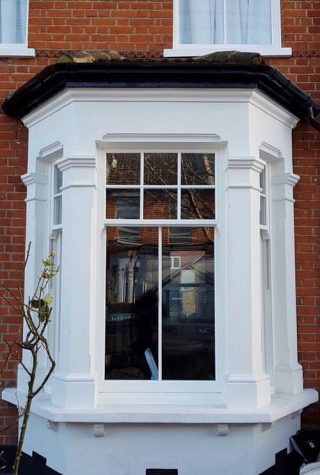 Replacing Box Sash Windows in a Bay - Rose Collection - uPVC Sashes